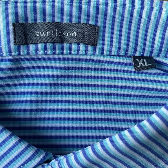 turtleson | Shirts | Nwt Turtleson Conner Stripe Performance Polo Shirt ...